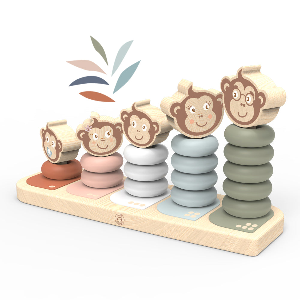 Monkey Family Stacker – Oliver Ruffus